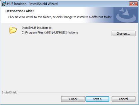 Installing HUE Intuition (Windows) – HUE