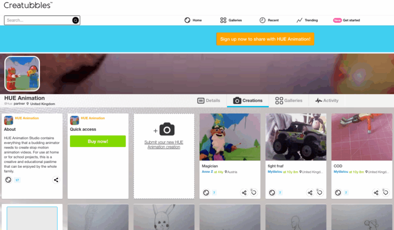 HUE partners with Creatubbles for safe social sharing – HUE
