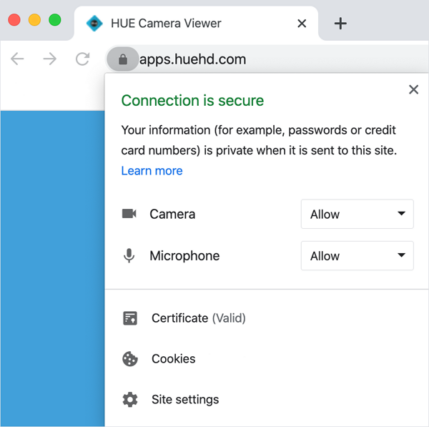 HUE Camera Viewer – HUE
