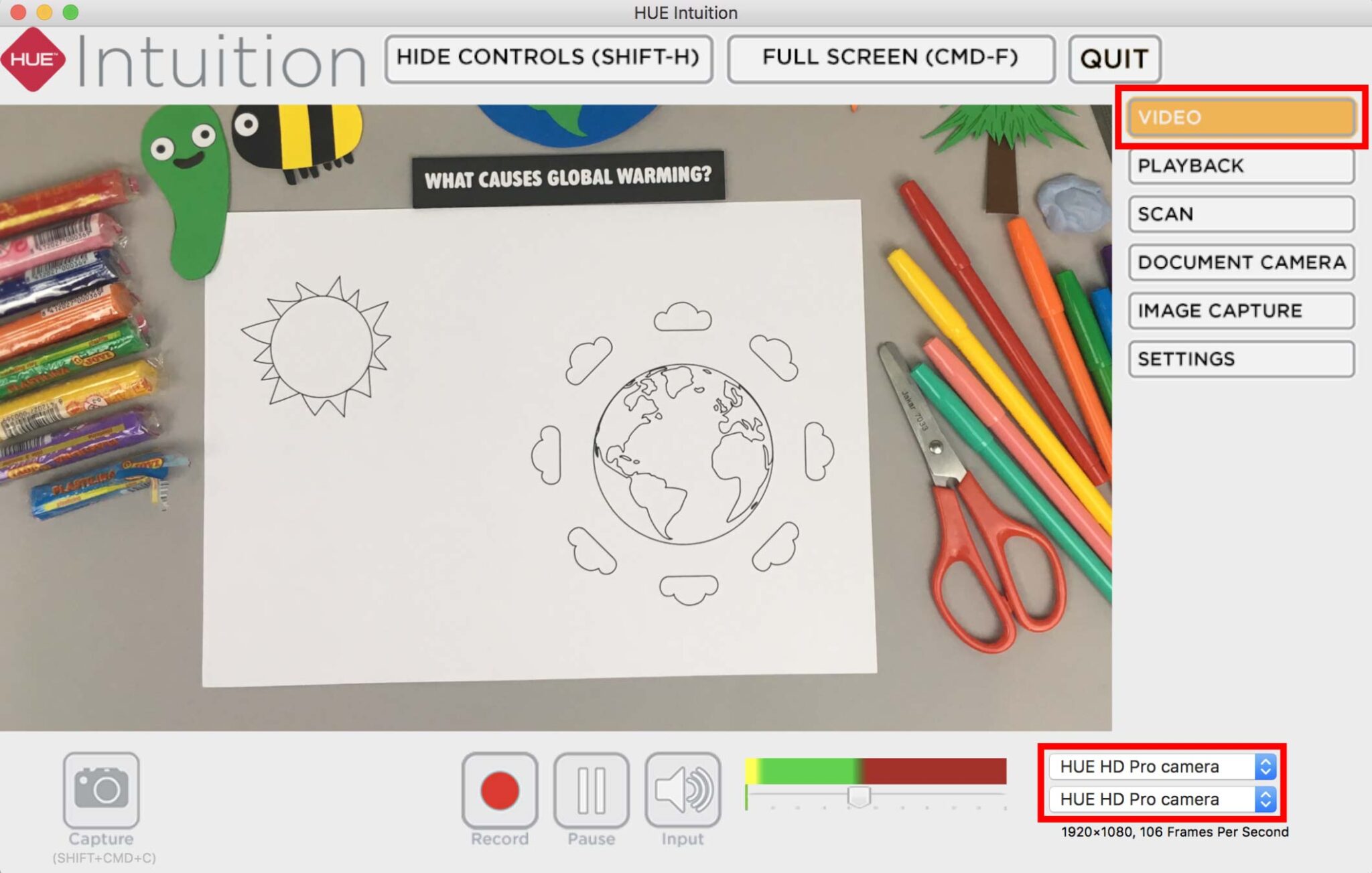 HUE Intuition: software features & usage – HUE