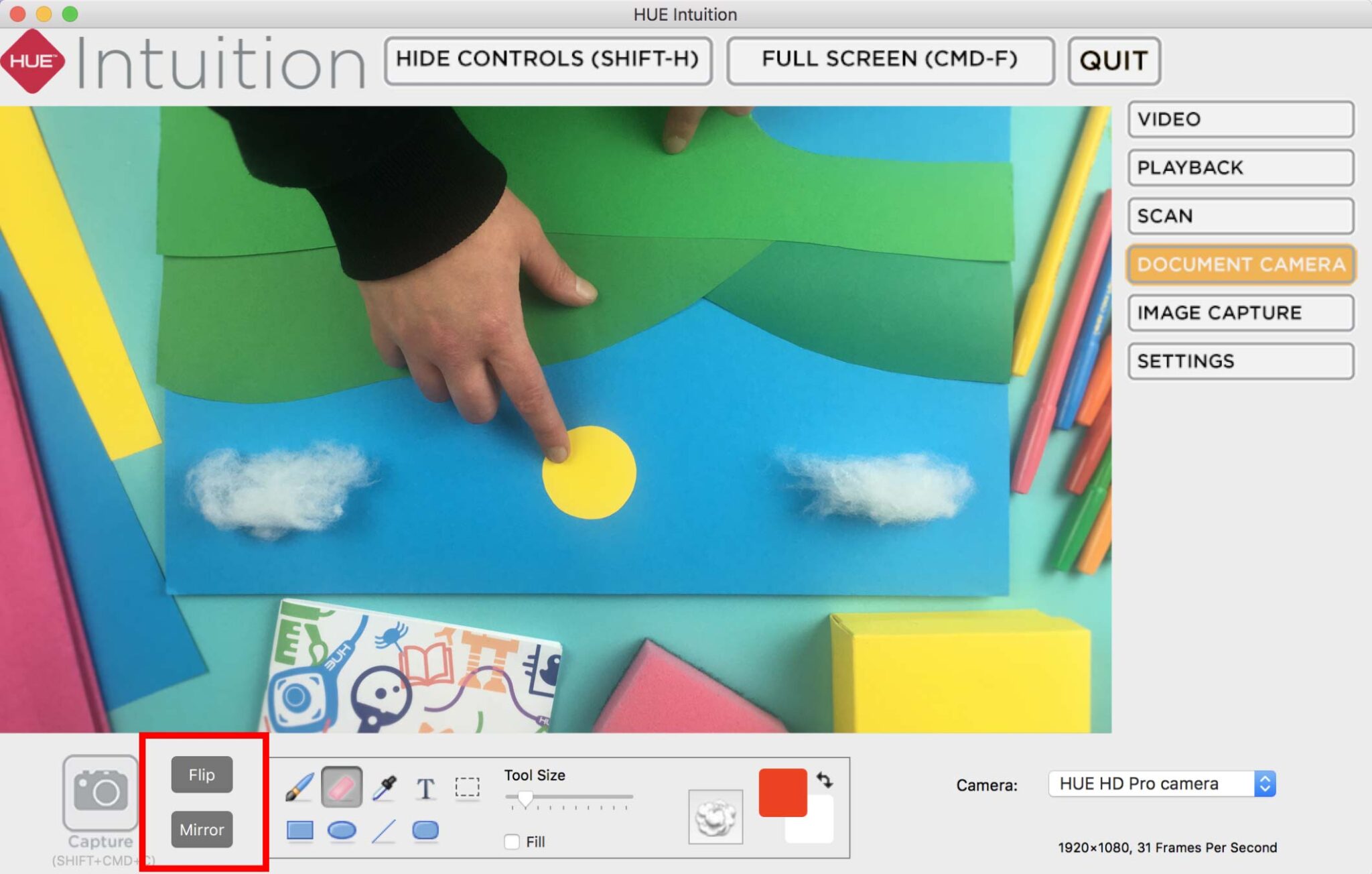HUE Intuition: software features & usage – HUE