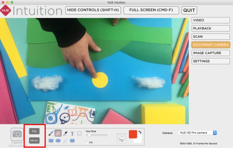 HUE Intuition: software features & usage – HUE