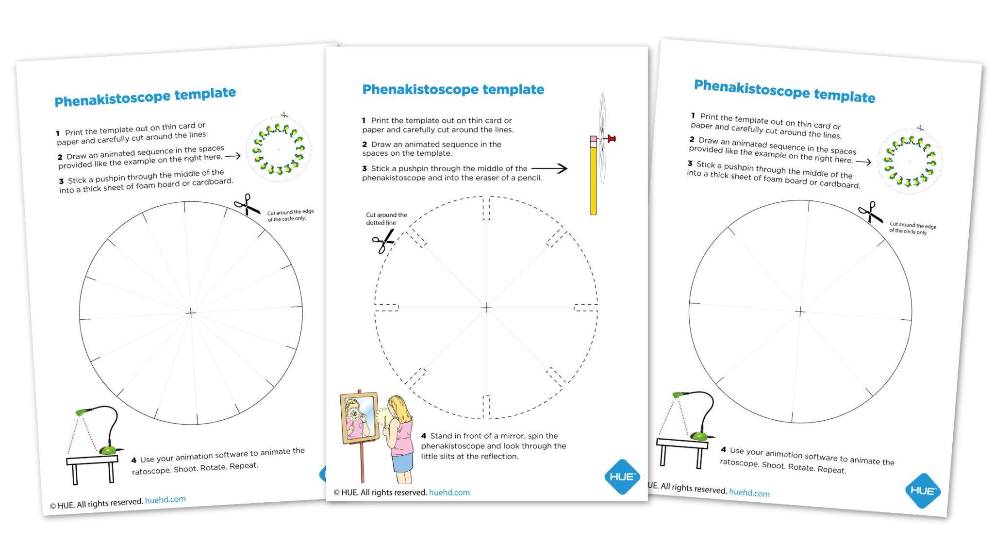How to make phenakistoscopes – HUE